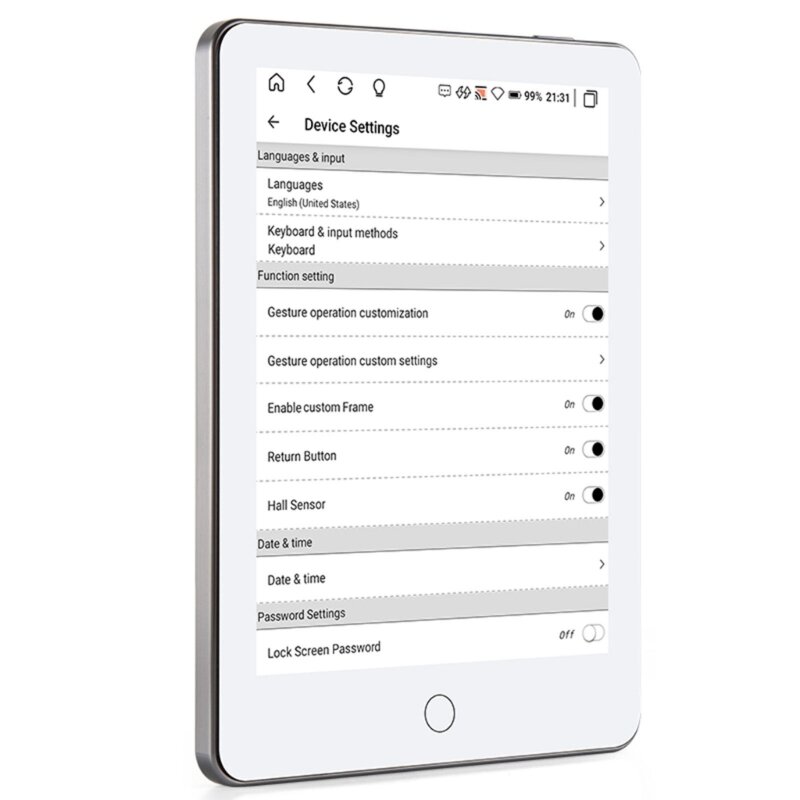 Устройство для чтения электронных книг X7 с Wi-Fi емкостью 64 ГБ, оснащенное дисплеем eInk для снижения нагрузки на глаза, легкое при работе от аккумулятора в течение 200 недель.