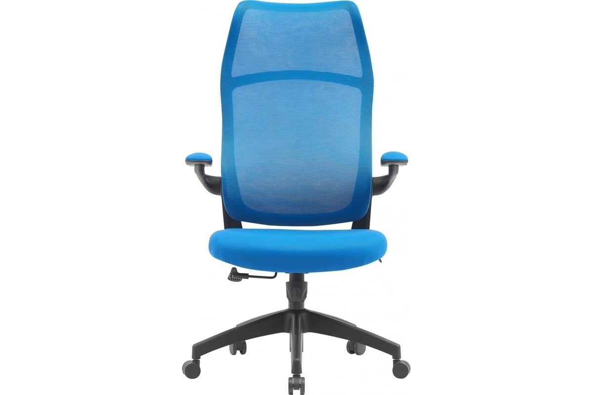Кресло компьютерное Cactus CS-MC505-BL темно-синий, сиденье темно-синий, сетка/ткань, крестов. пластик
