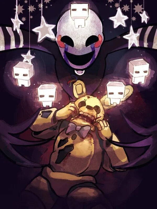 Картина по номерам на холсте с без подрамником 40х60cm / Five Nights at Freddy's