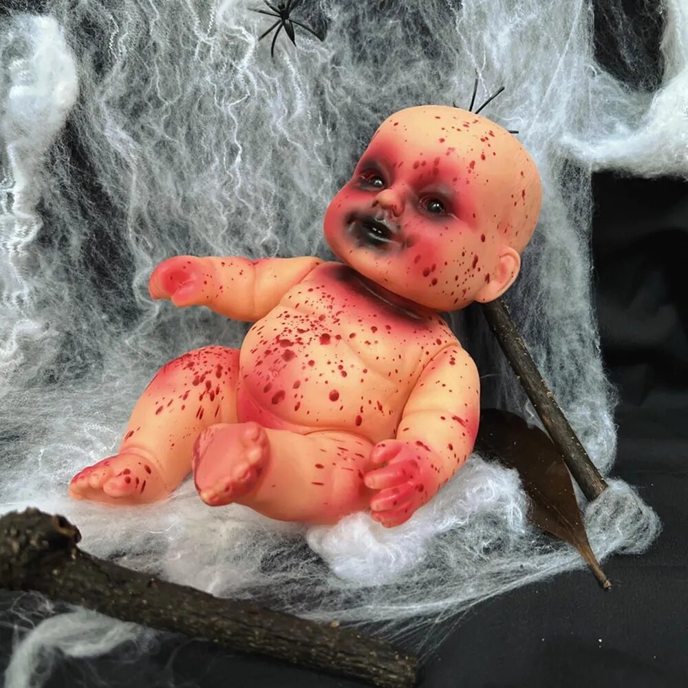 Хэллоуин страшная кукла рефарна, жуткие куклы для Хэллоуина , Интерактивная игрушка