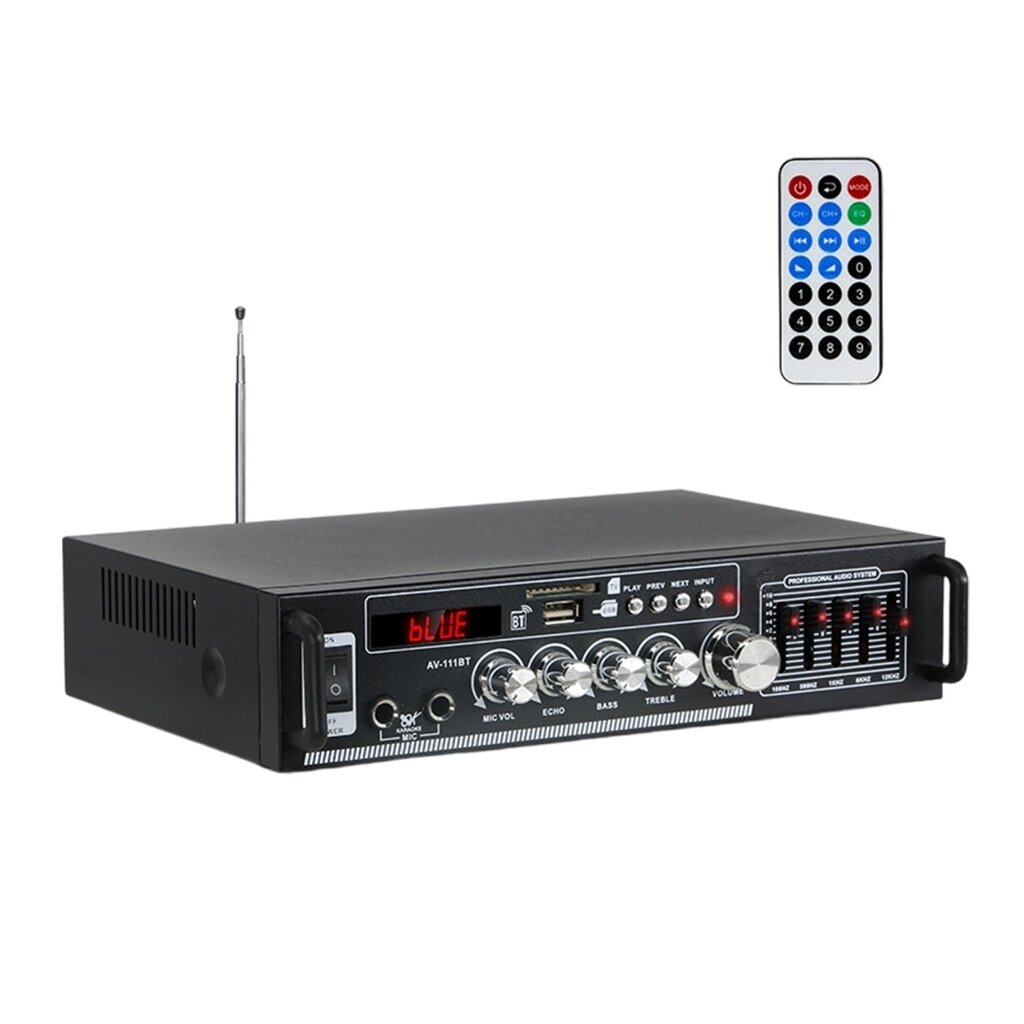 Беспроводной Стереоусилитель С FM-радио, Слотом для USB-карты и Микрофонным Входом