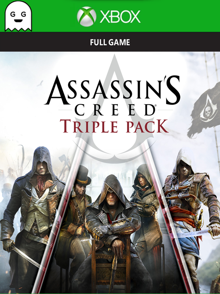 Игра Assassin’s Creed Triple Pack (3в1), цифровой ключ для Xbox One/Series X|S, русская озвучка, Аргентина