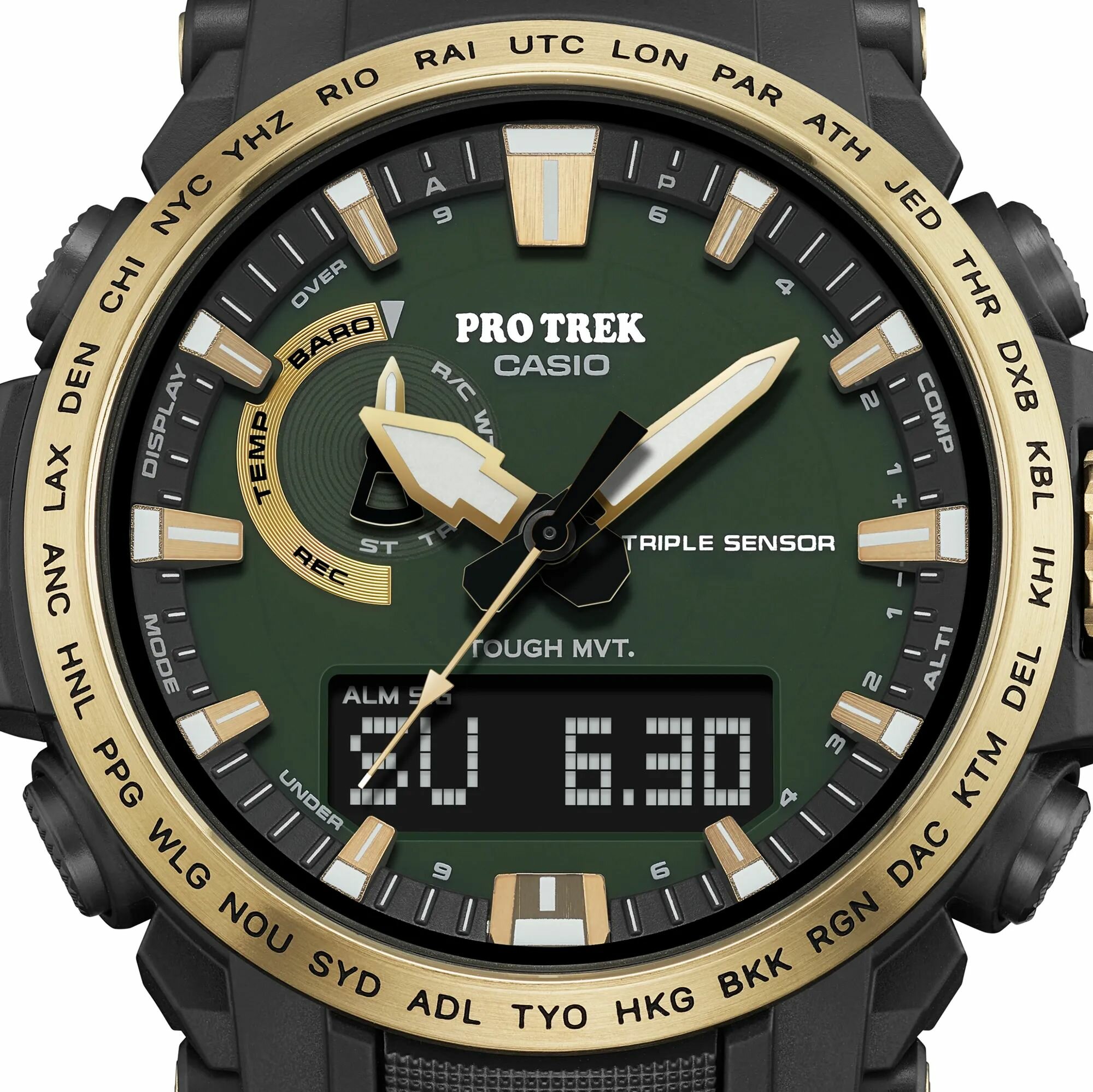 Наручные часы CASIO, черный, золотой — фото 1