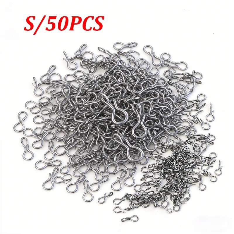 Рыболовные защелки-клипсы для нахлыстовой рыбалки из нержавеющей стали S