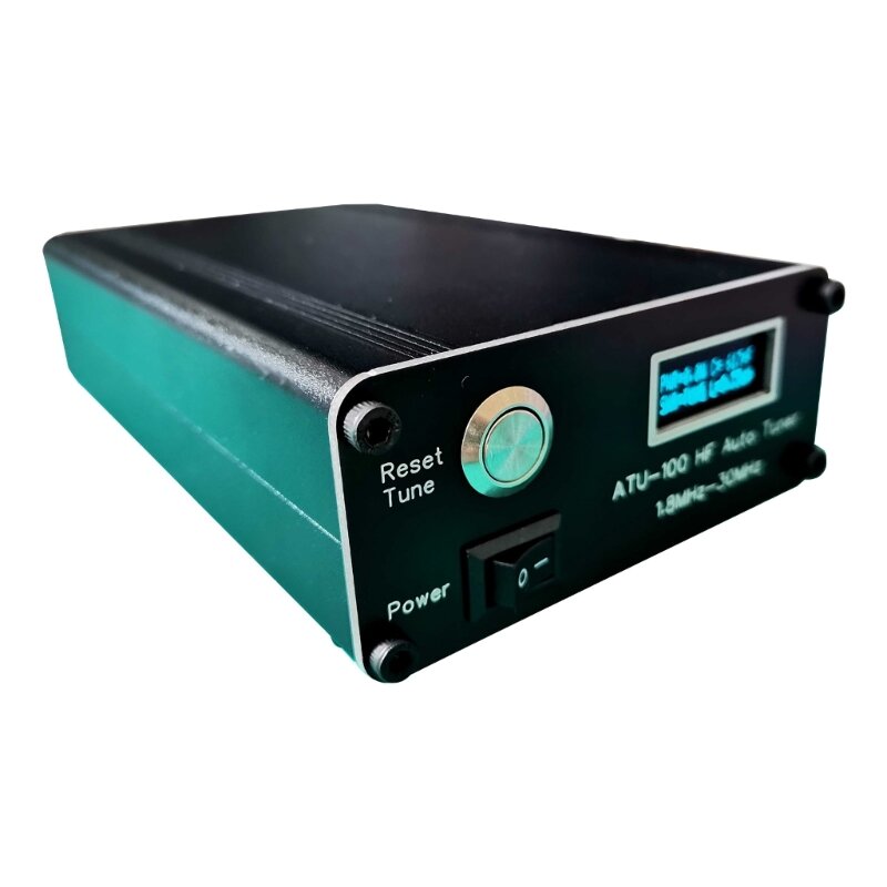 Антенный Тюнер ATU-100 1,8-50 МГц 0,96-дюймовый OLED-дисплей 3.2 Прошивка Запрограммирована с Корпусом Собранной Машины