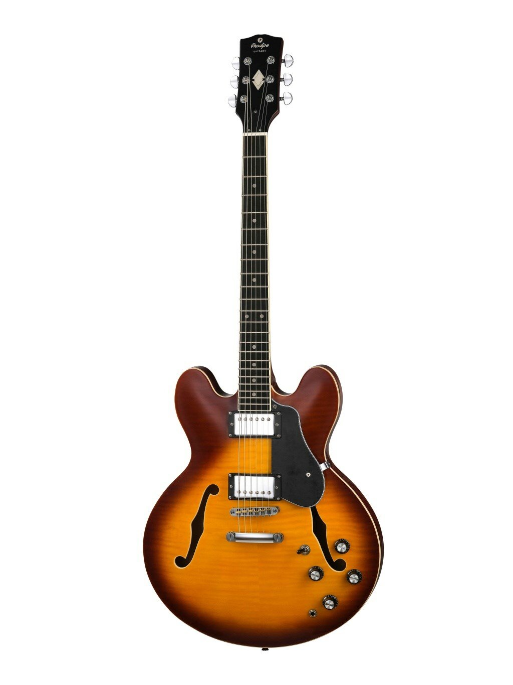 Prodipe JMFHB85SB2T Электрогитара, арктоп, санберст