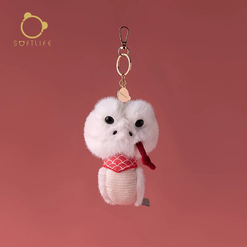 Softlife маленькая кукла-змея сумка кулон кукла плюшевая игрушка Год змеи талисман подарок на день рождения для женщин