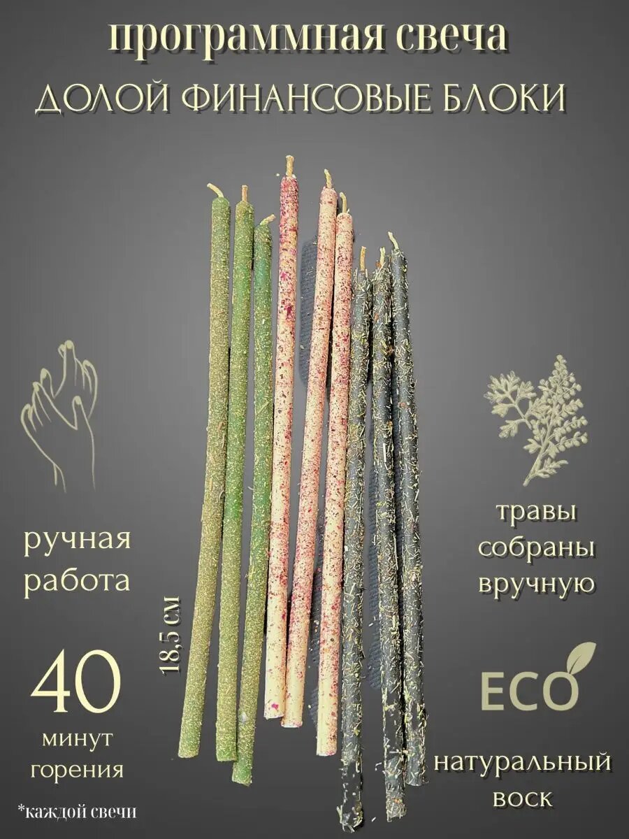 Набор свечей Долой финансовые блоки