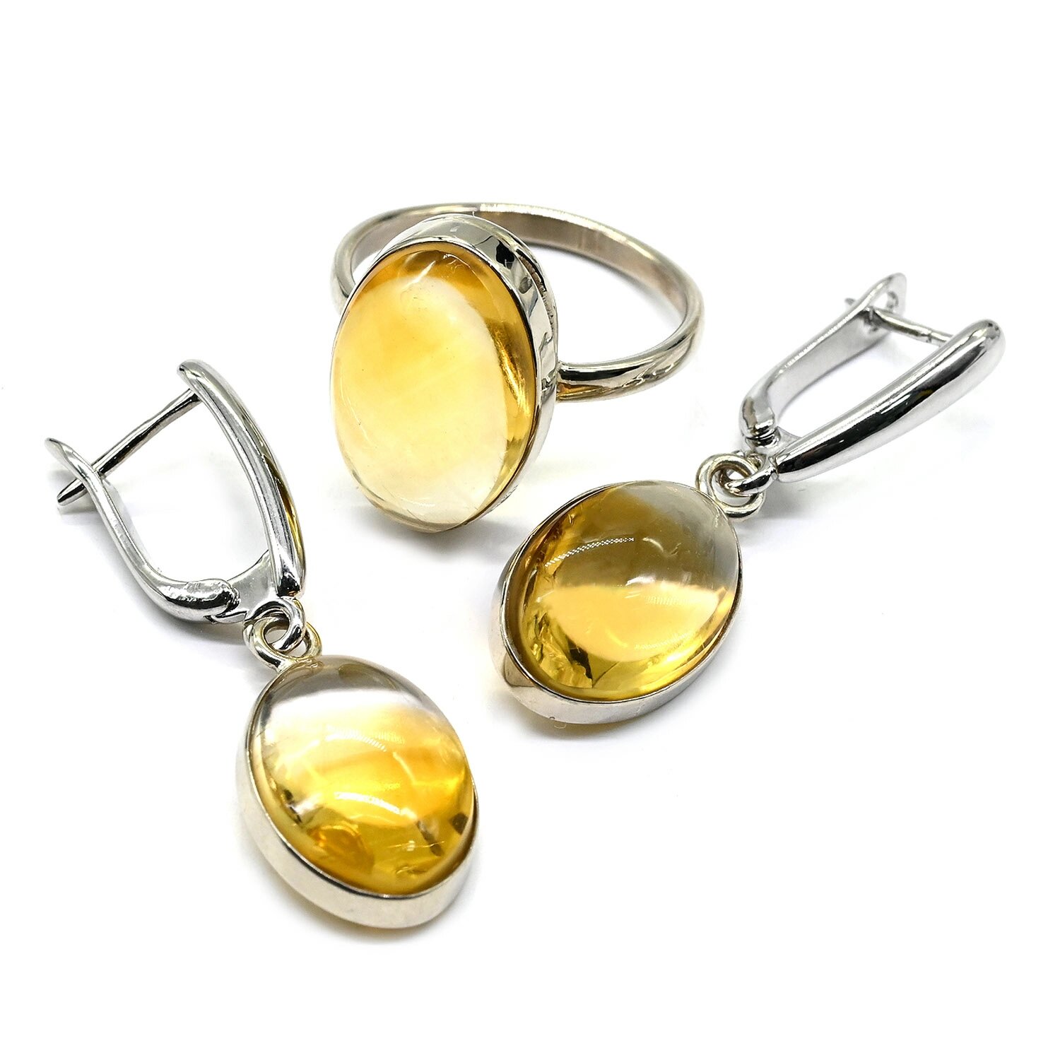 Кольцо, цитрин