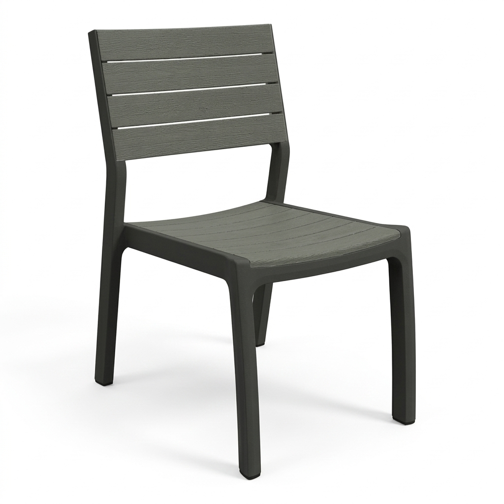 Стул Keter Harmоny (grey), пластик, эргономичный, квадратный, современный дизайн