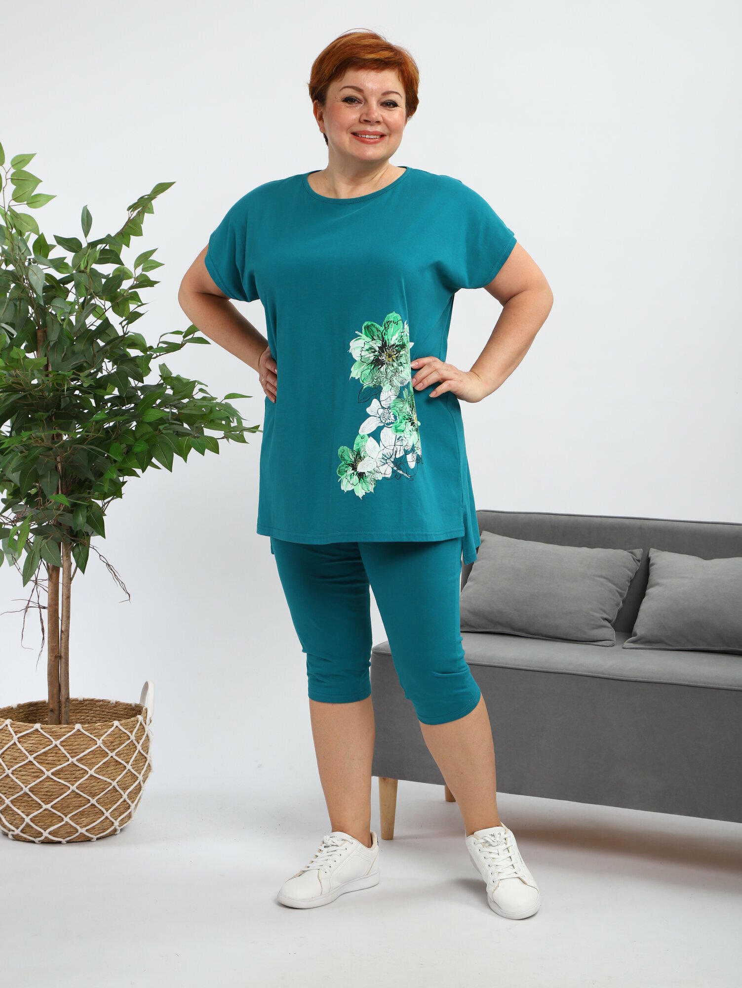 Комплект одежды домашний женский с бриджами