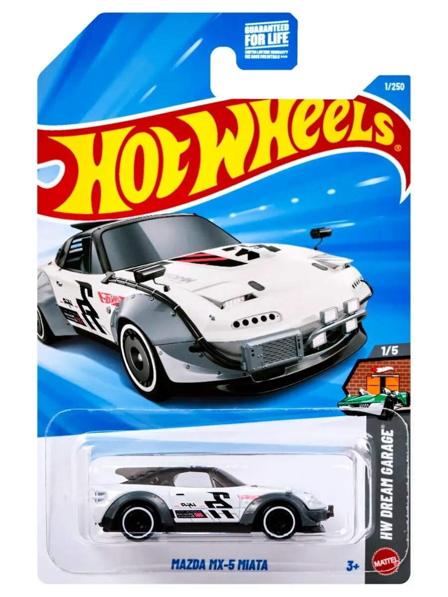 JJJ02 Hot Wheels машинка металлическая игрушка коллекционная масштабная модель Mazda MX-5 Miata кейс 2026