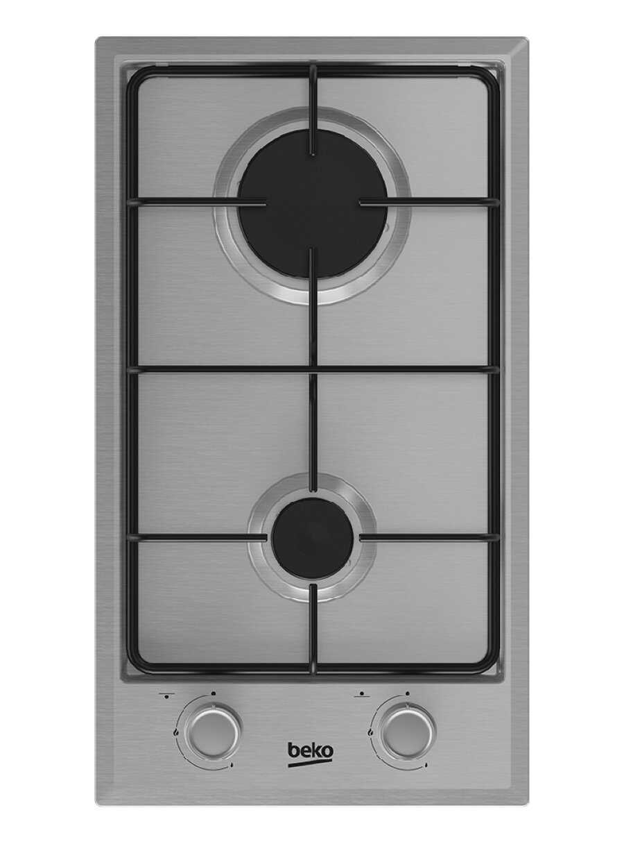 Встраиваемая газовая варочная панель BEKO HDCG 32220 FX, нержавеющая сталь