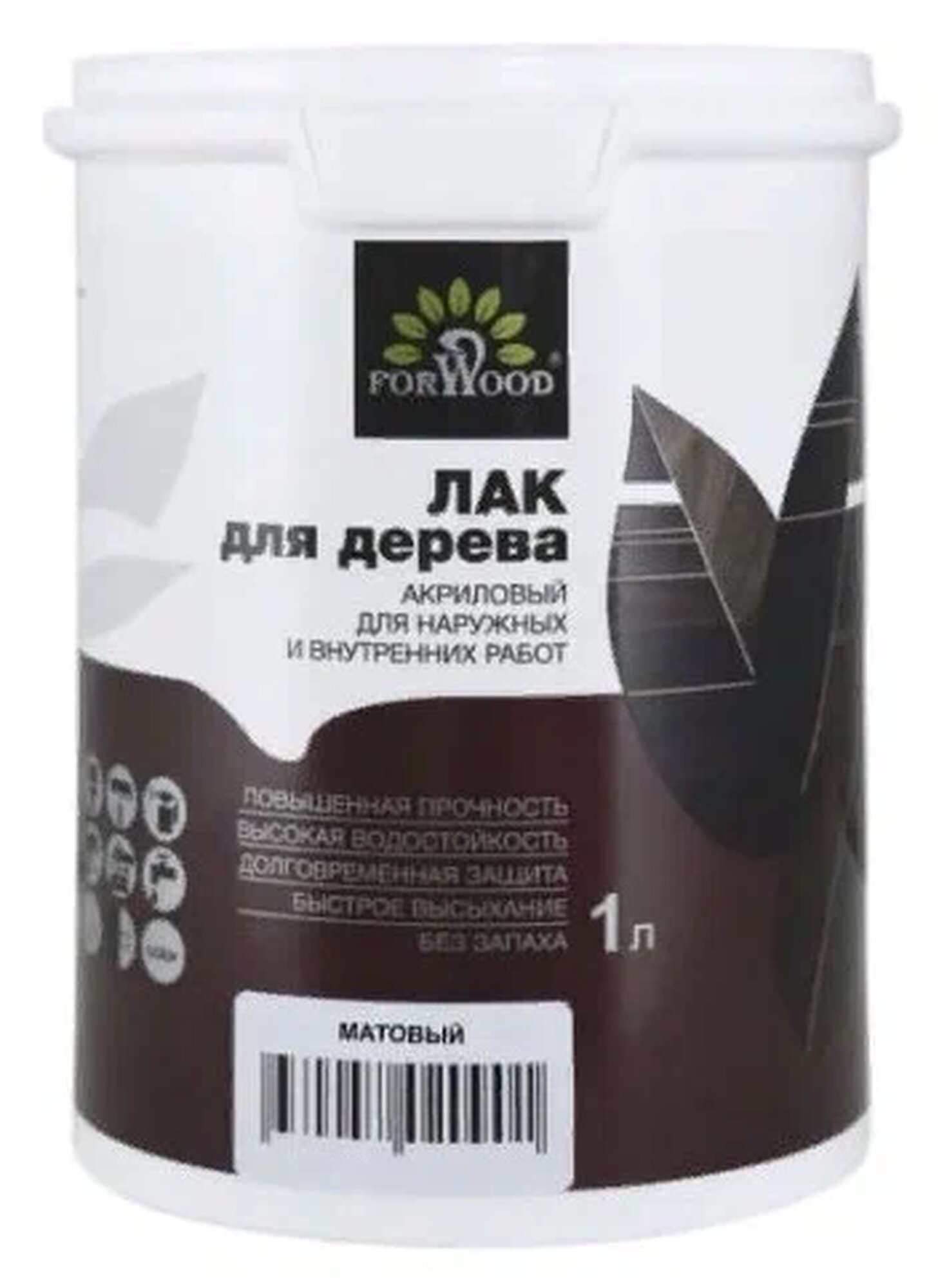 Лак для дерева 129 матовый 1л