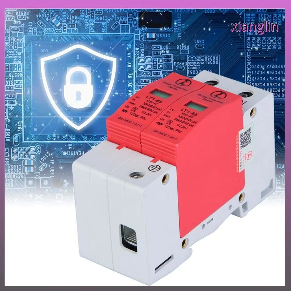 Устройство защиты от перенапряжения LTI-65 385V AC 30kA (8/20 μs) 125AgL IP20 для защиты от скачков напряжения в электросетях