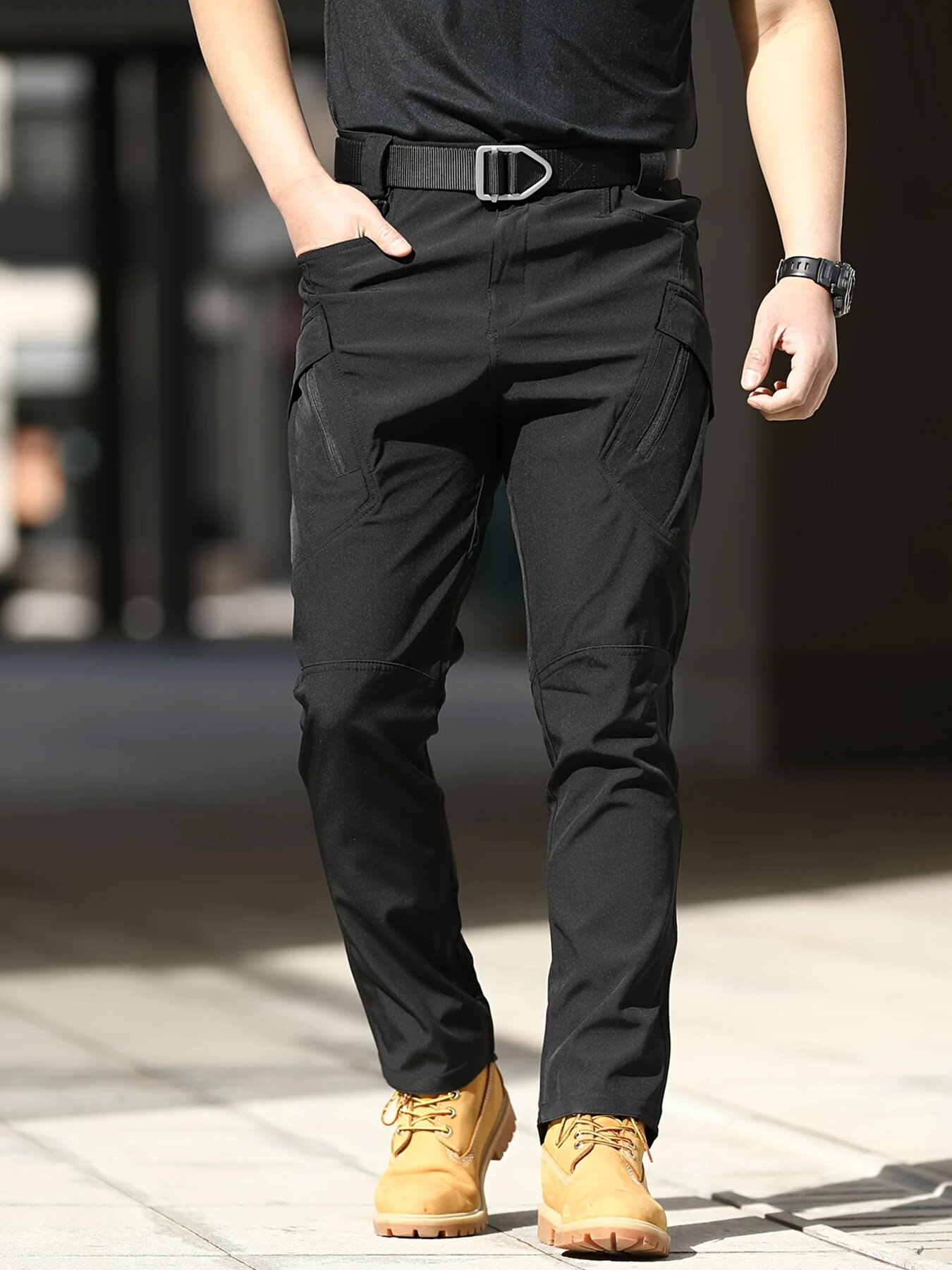 Военные водонепроницаемые тактические брюки, специальные для улицы, черные, L