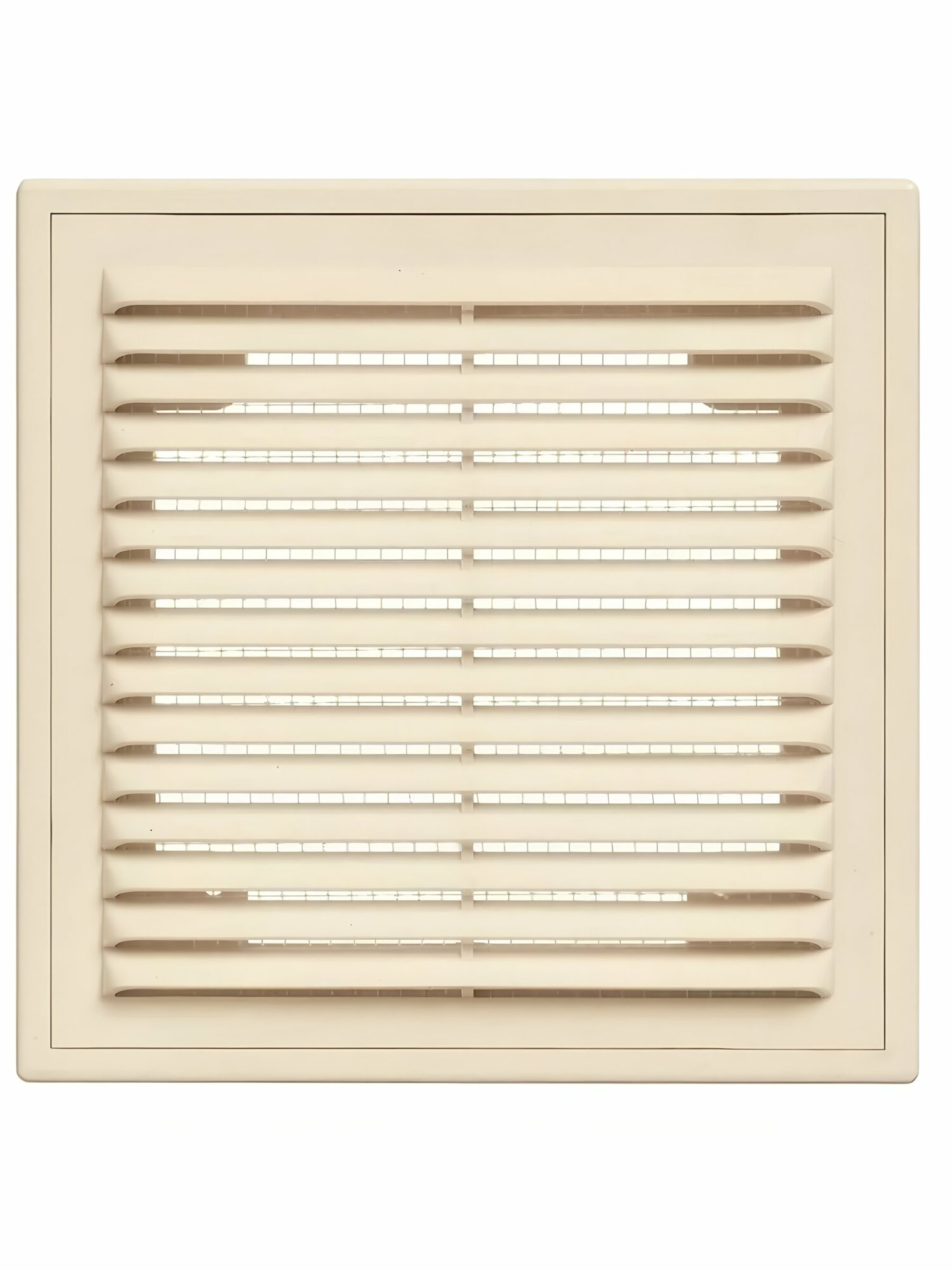 Решетка вентиляционная пластик, разъемная, 180х250 мм, с сеткой, слоновая кость, Viento, 1825ВР
