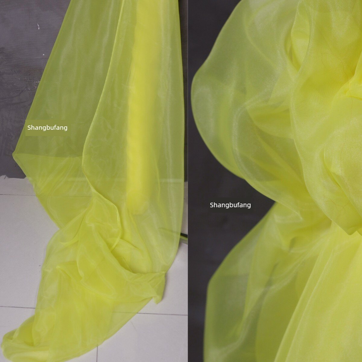 Белое матовое чистое цветное шифрованное тонкое и прозрачное весенне-летнее платье из шелковой органзы, дизайнерская