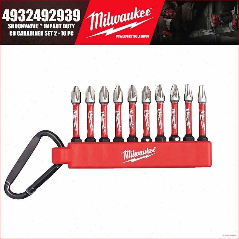 Milwaukee 4932492939 ударная волна Набор карабинов CD 2 - 10 шт Аксессуары для инструментов