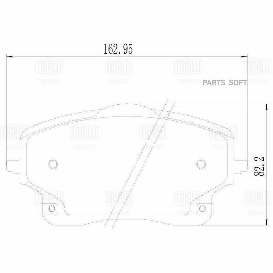 TRIALLI PF2528 Колодки тормозные дисковые для автомобилей Geely Monjaro (20-) | перед |