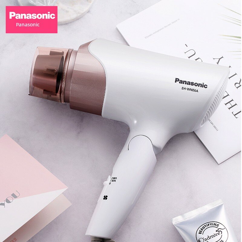 Фен Panasonic для домашнего использования, уход за волосами с отрицательными ионами, горячий и холодный воздух,