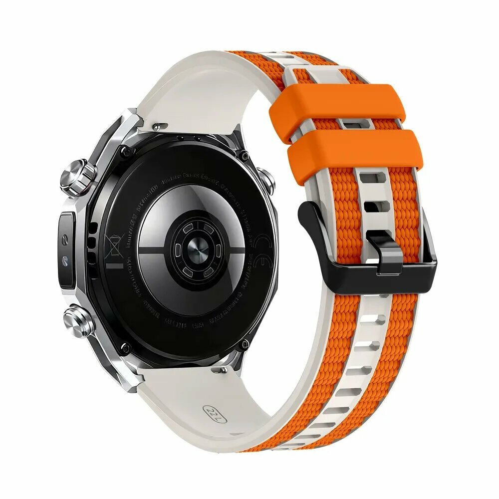 Спортивный двухцветный силиконовый ремешок 22 мм для Huawei Watch Ultimate 2 / GT 6 5 Pro Watch5 4 3 GT6 46 мм Браслет
