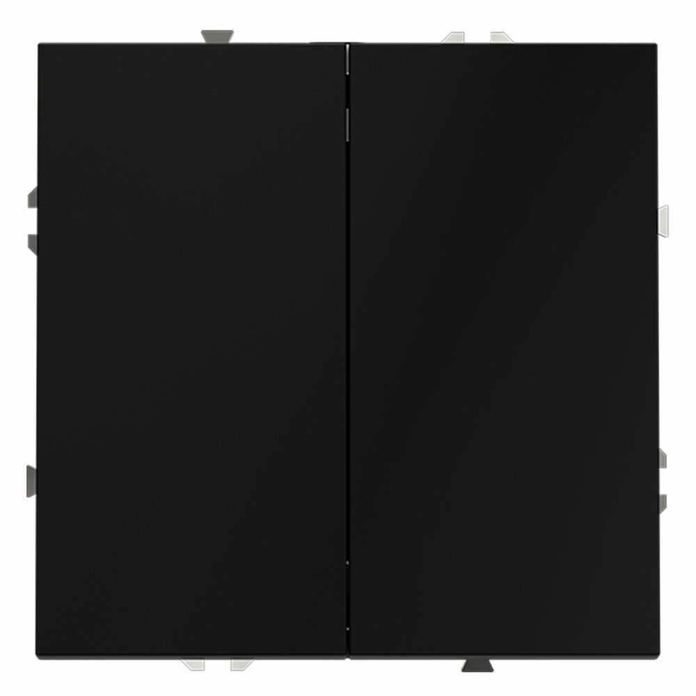 Выключатель 2-кл. СП S70 10А с самовозвратом механизм черн. матов. Voltum VLS020608