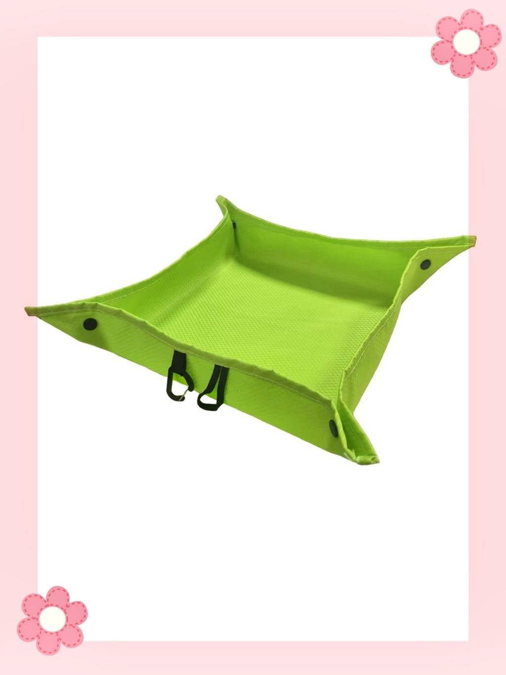 Фетровый органайзер-корзина, Зеленый