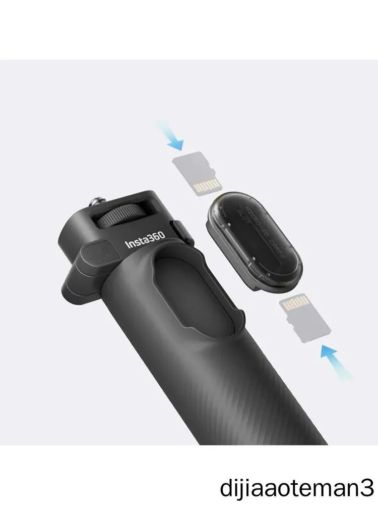 Монопод Insta360 Foldable 2-in-1 Selfie Stick Remote Kit (1/4" Mount), складной, с дистанционным пультом, черный