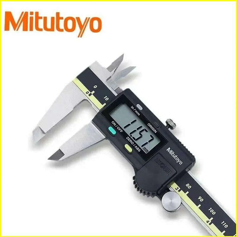 Качественный микрометр Mitutoyo 0300 мм, точность 0.02 мм, цвет черносерый
