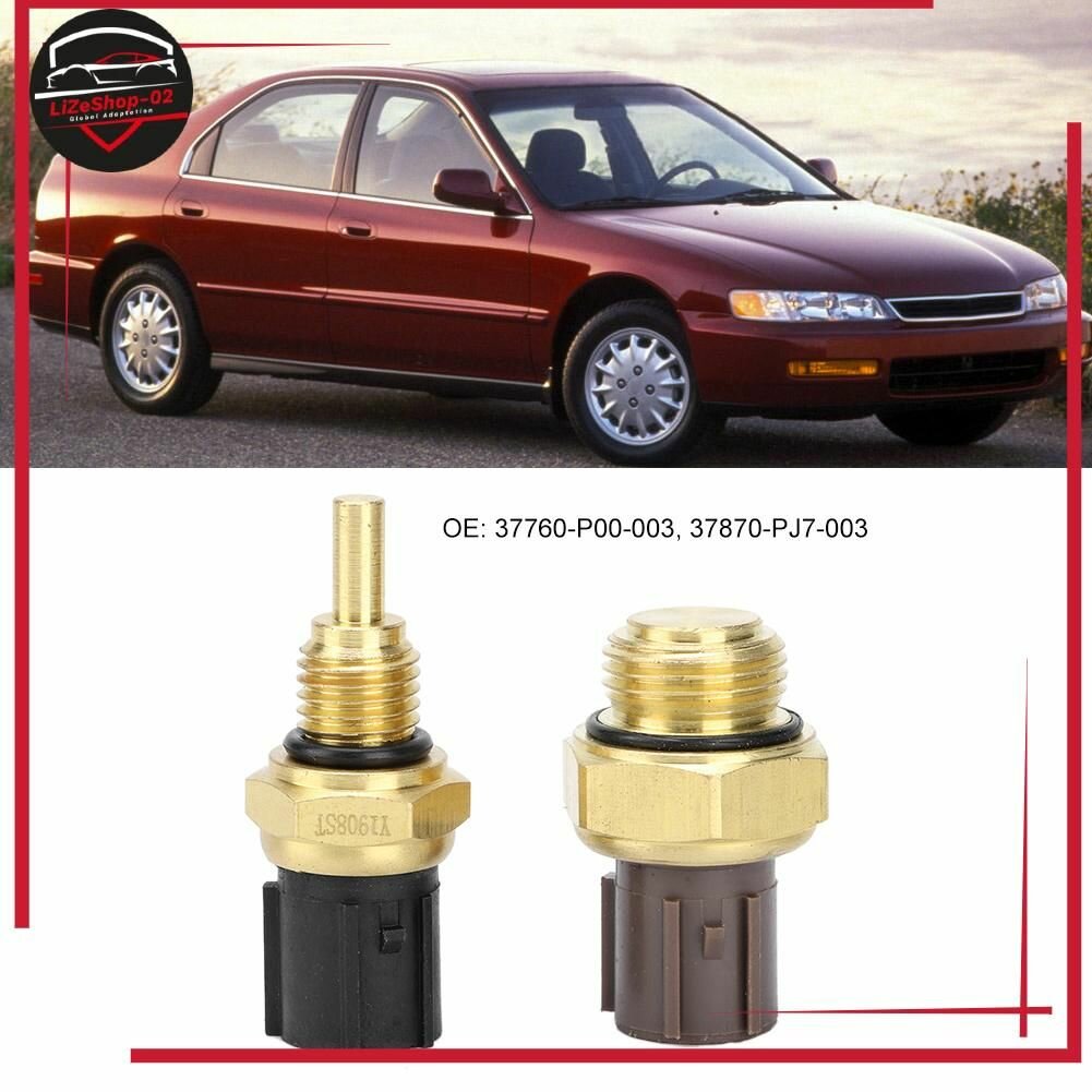 2 шт. датчика температуры охлаждающей жидкости 37870-PJ7-003 для Honda ACCORD 1993-1996 температурный датчик охлаждающая жидкость датчик температуры охлаждающей жидкости 37870-PJ7-003 Honda ACCORD