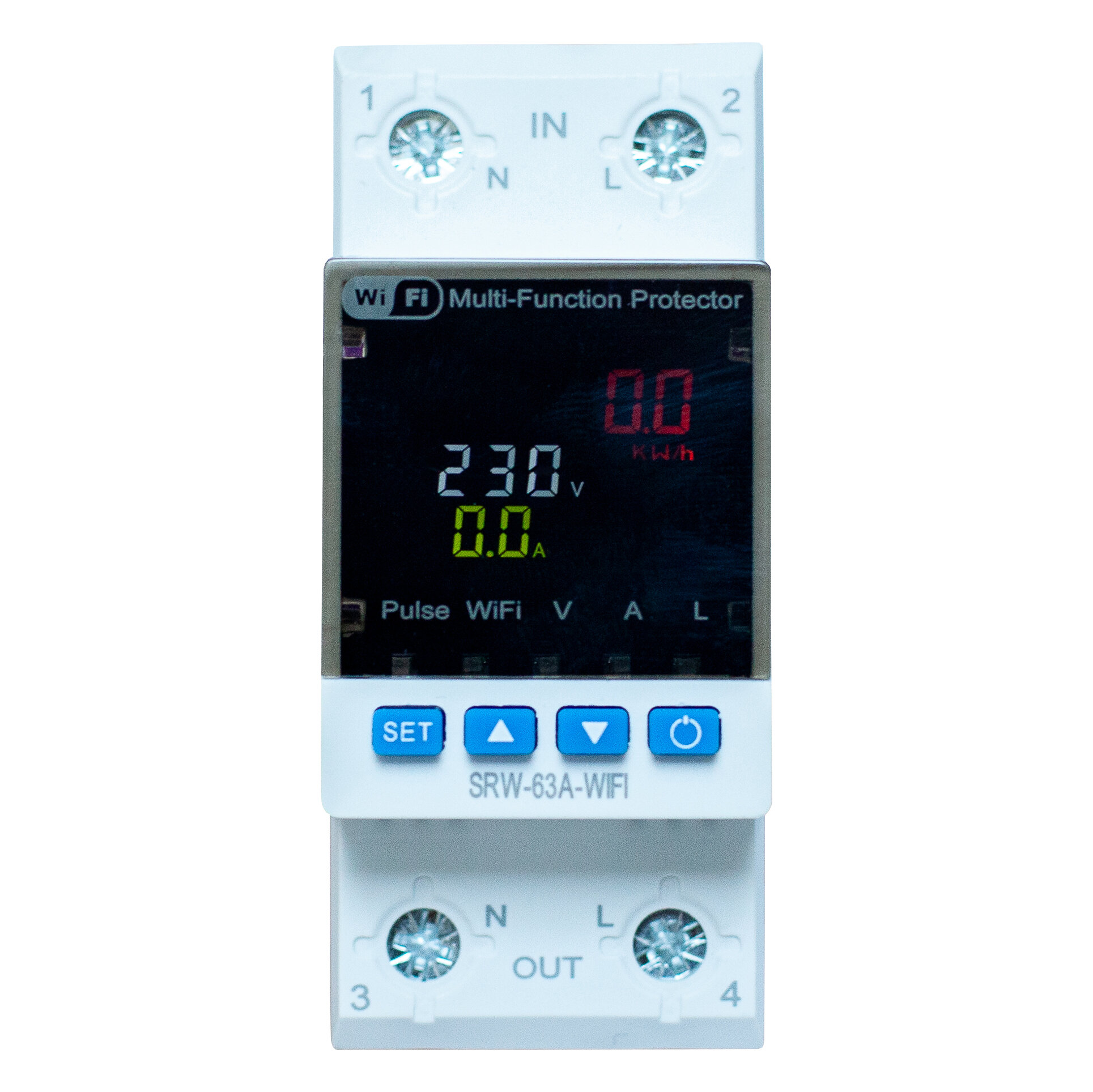 Реле контроля напряжения RUCELF SRW-63A-WIFI, однофазное, WiFi