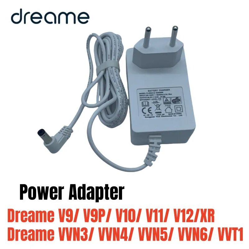 Dreame V9 V10 V11 V12 XR Беспроводной портативный пылесос адаптер питания, совместимый с зарядным устройством Xiaomi 1C K10