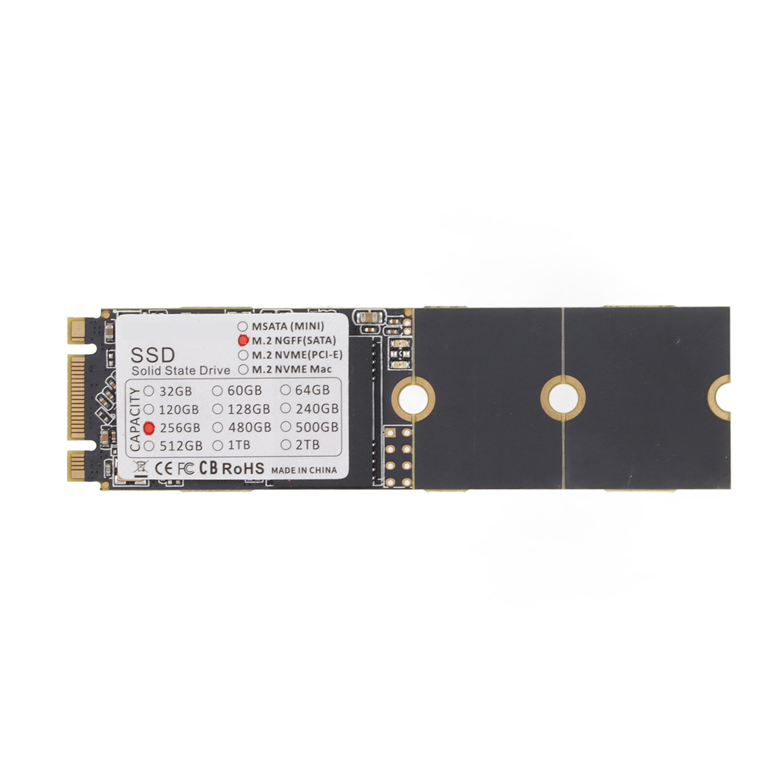 SSD M.2 NGFF SATA, 256 ГБ, портативный, тонкий, противоударный