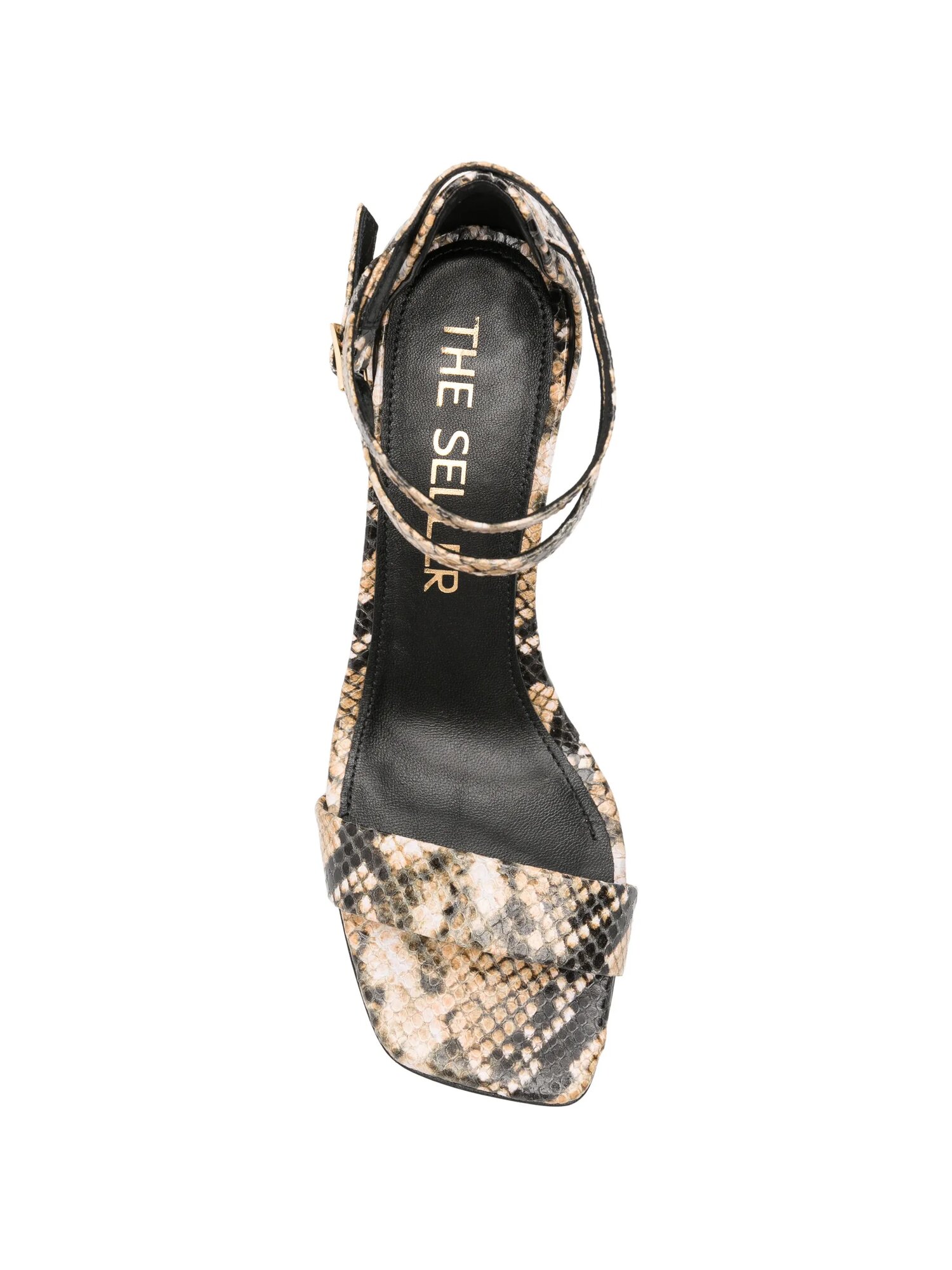 Босоножки The Seller Snakeskin-effect sandals, размер 38, разноцветный — фото 1
