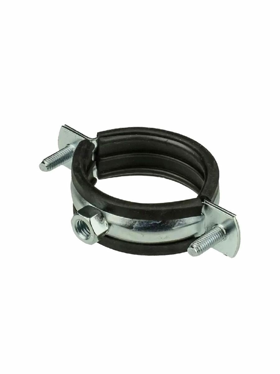 Хомут крепежный сантехнический (для труб 25-28) гайка М8 цинк