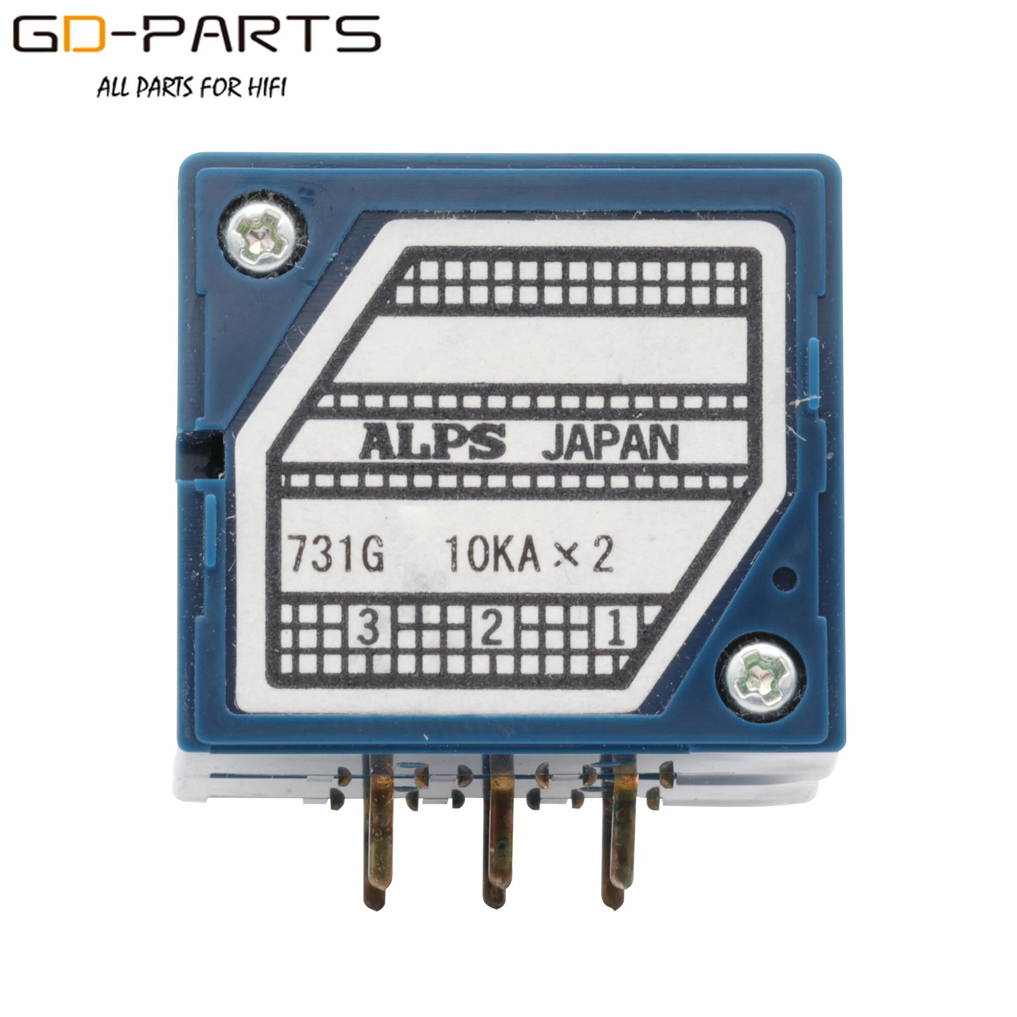 ALPS 731G 10KA x 2 двойной потенциометр