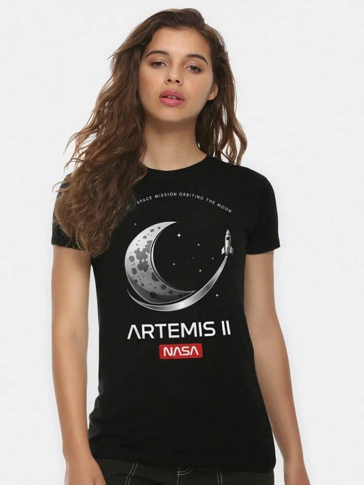 Футболка Design Heroes Программа Артемида II / Artemis II NASA