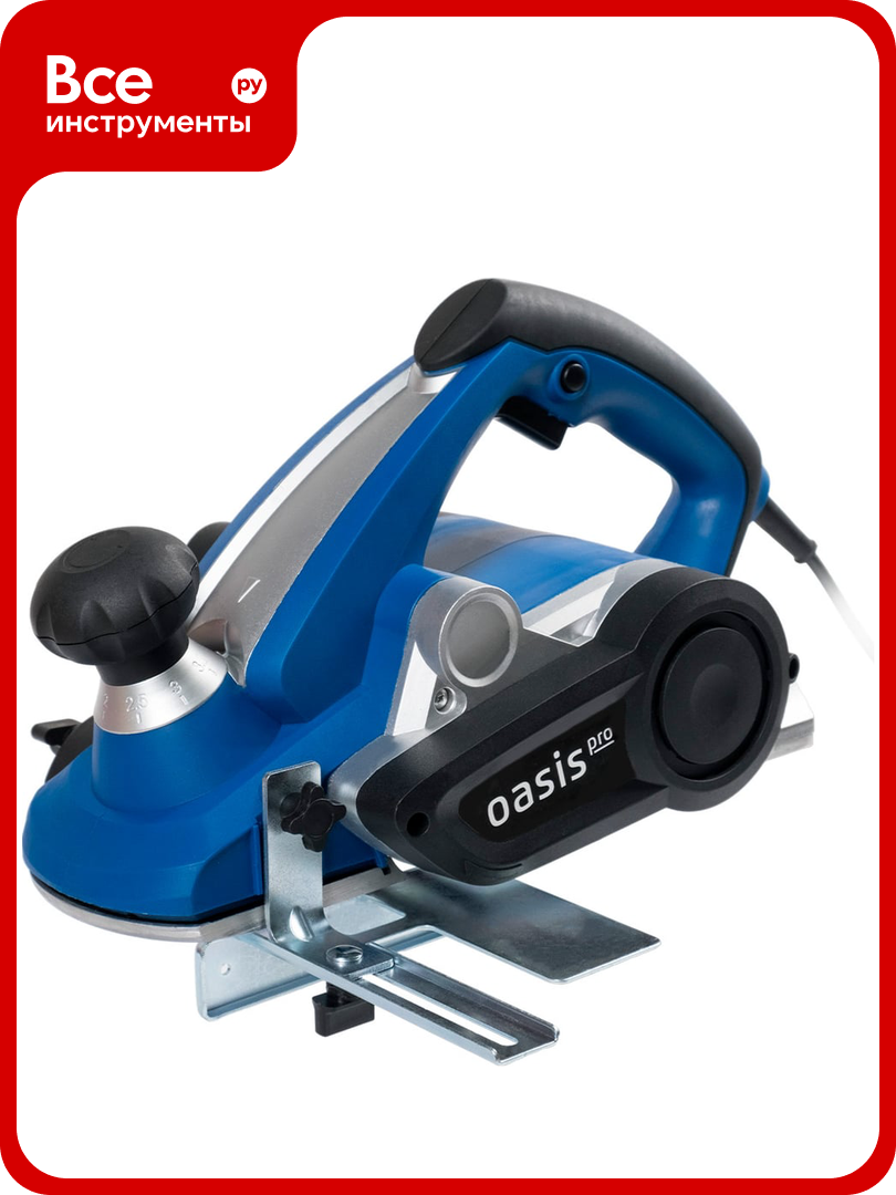 Электрический рубанок OASIS RK-110/1300 Pro, полупрофессиональный с регулируемой глубиной строгания, коваными ножами