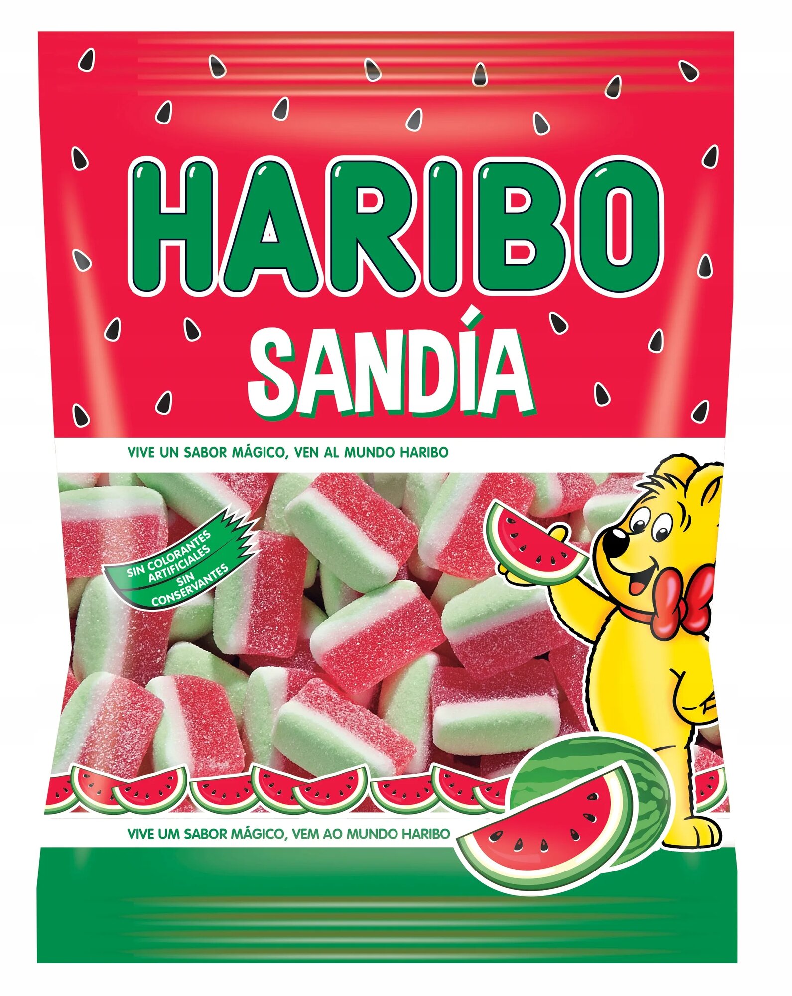 Мармелад жевательный Haribo Watermelon / Sandia / Харибо Арбуз, 90 гр. (Испания)