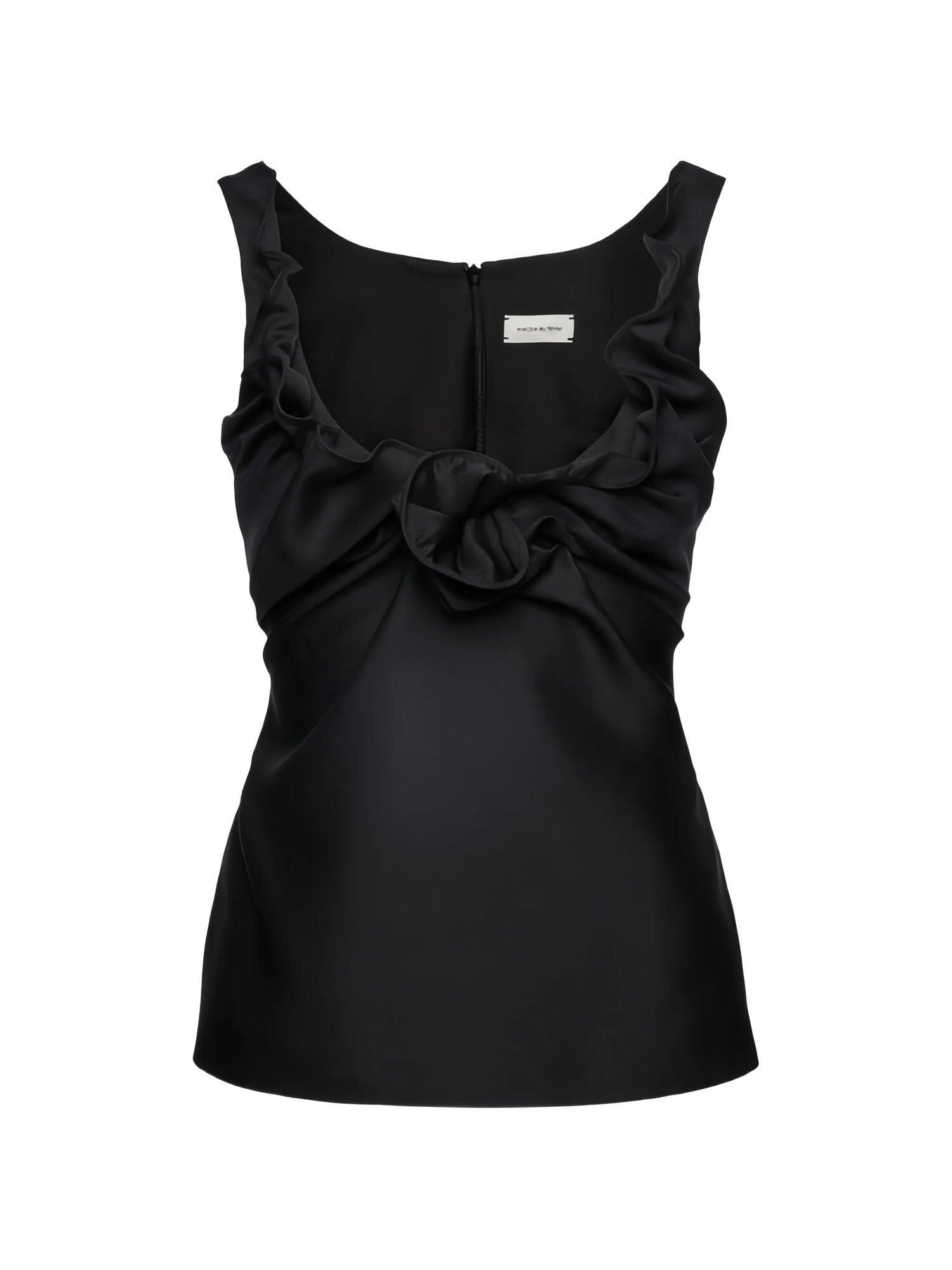 Топ Ruffled floral-appliqué top