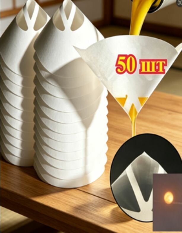 Фильтр и воронка для краски 50 штук