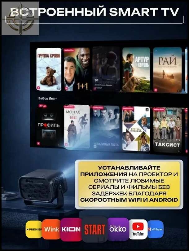 Гобо-проектор, хром — фото 1