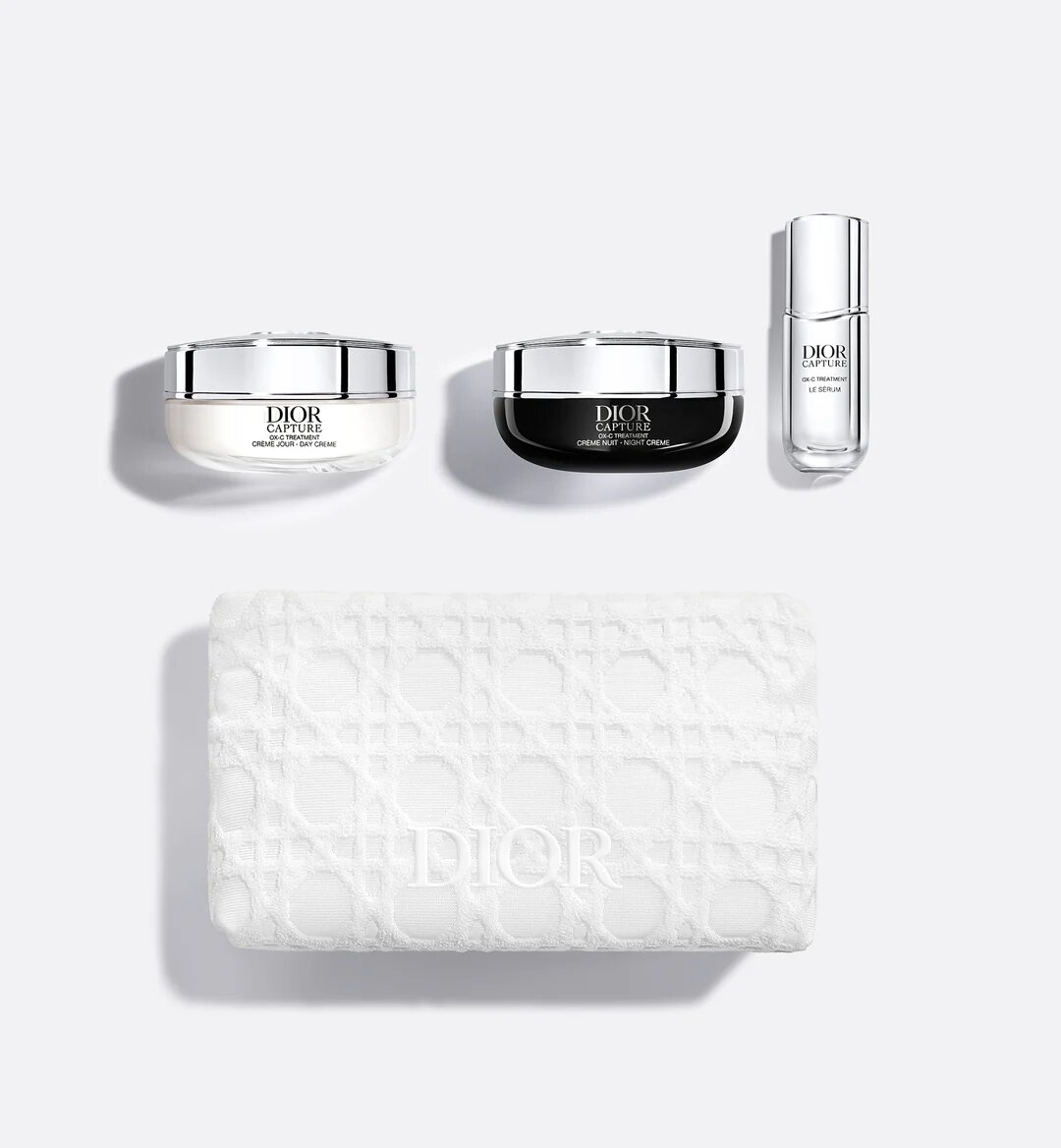 Набор для ухода за лицом Dior Capture Anti-Aging Ritual | Антивозрастной | Дневной + Ночной крем, сыворотка и косметичка