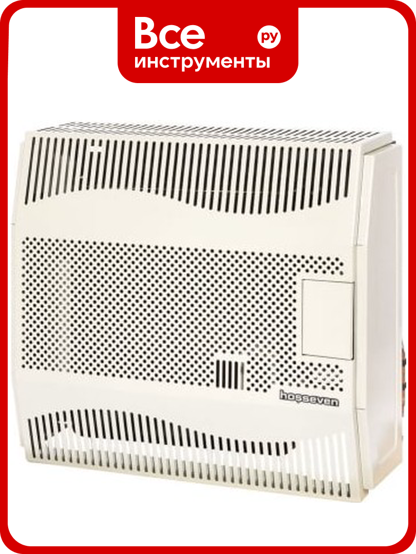Газовый конвектор Hosseven HDU-5 DK, настенный, чугунный теплообменник, белый