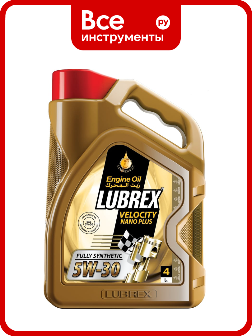 Синтетическое моторное масло LUBREX VELOCITY NANO PLUS 5W-30, 4л 866863