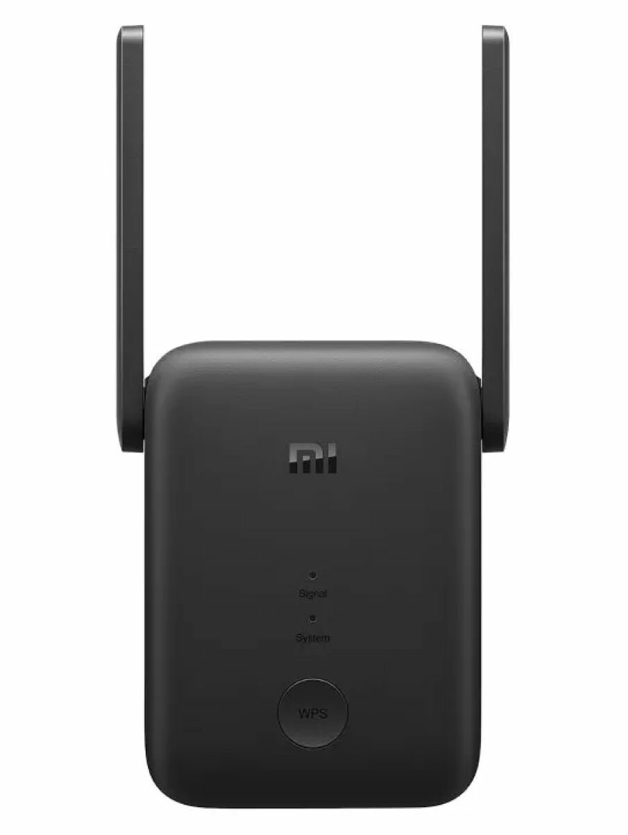Ретранслятор Xiaomi WiFi Range Extender AC1200 EU (RA75), режимы усилителя и точки доступа, 2 диапазона, черный