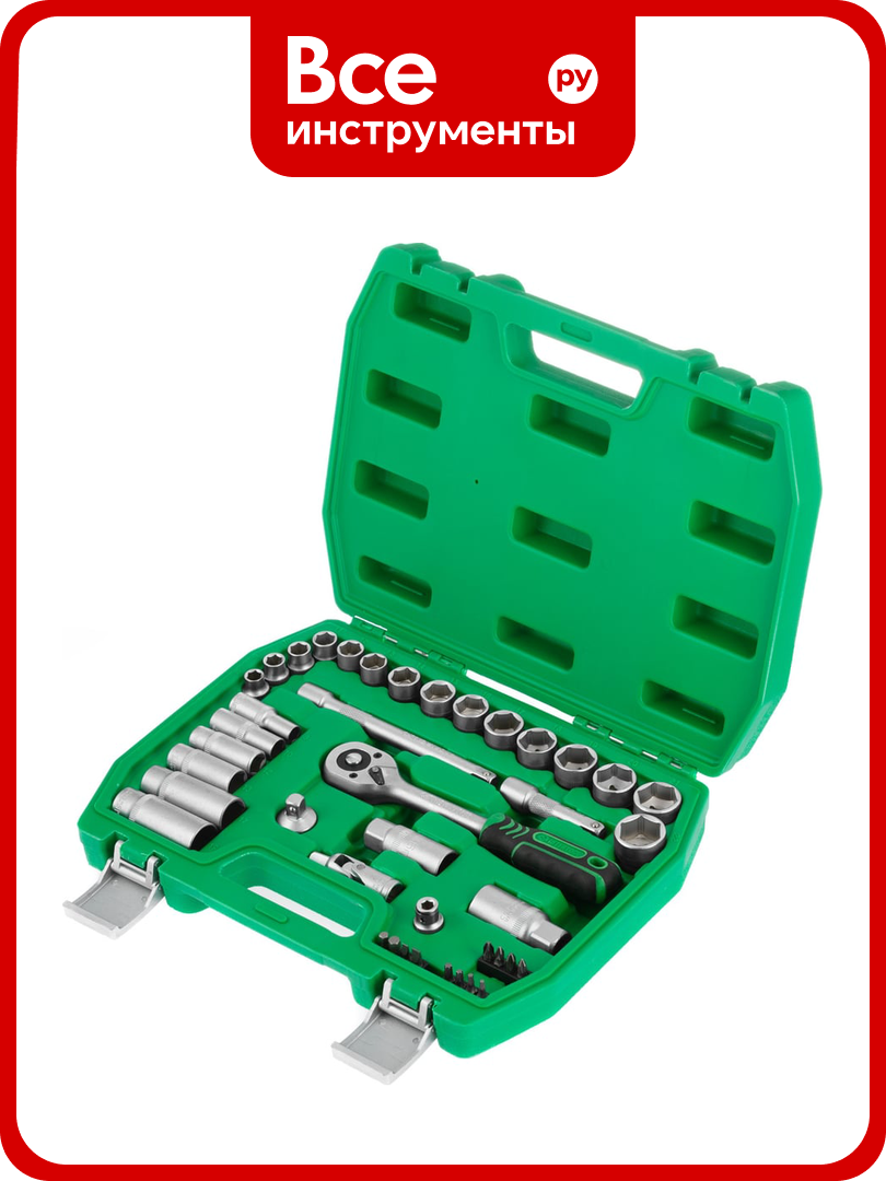 Набор инструментов INTERTOOL 39 ед, 3/8" Cr-V ET-6039SP