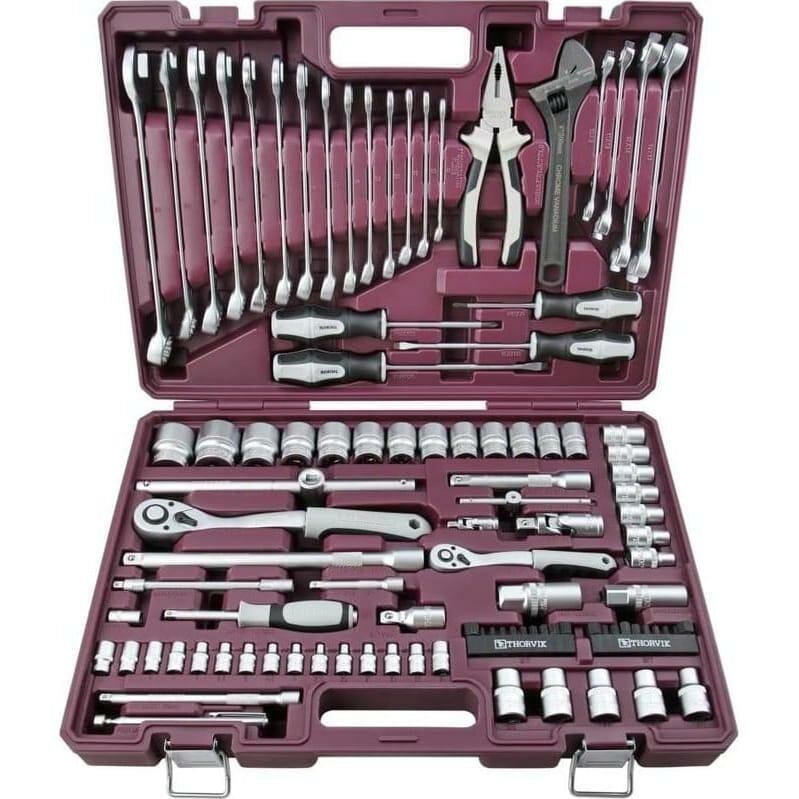 THORVIK TS101 Набор инструмента универсальный 1/4", 1/2"DR, 101 предмет 54011 054011