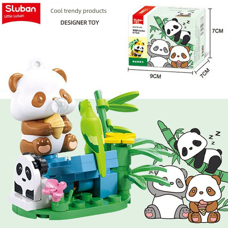 Конструкторы серии Panda, развивающие сборные фигурки, коллекционные слепые коробки, подарки для студентов, супермилые